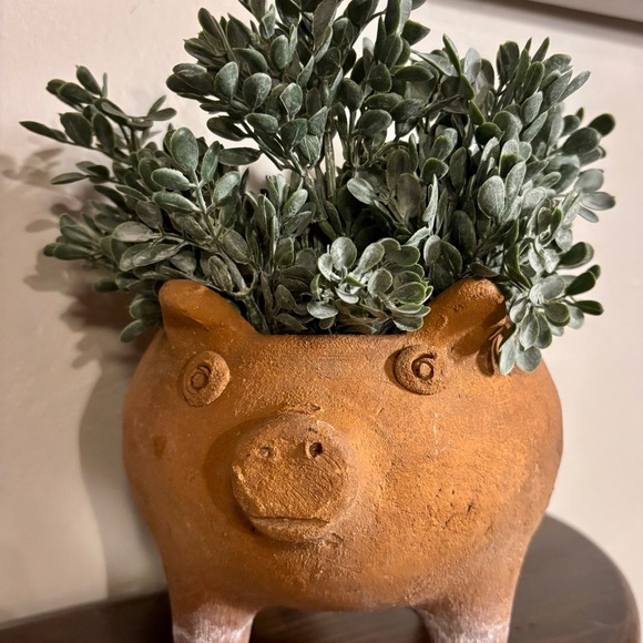 Accents | Vintagestyle Terracotta Pig Planter Vessel | Poshmark